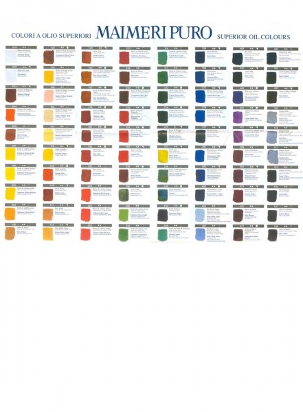 Maimeri Puro colori ad olio tubo 40 ml./ 1° gruppo di prezzo